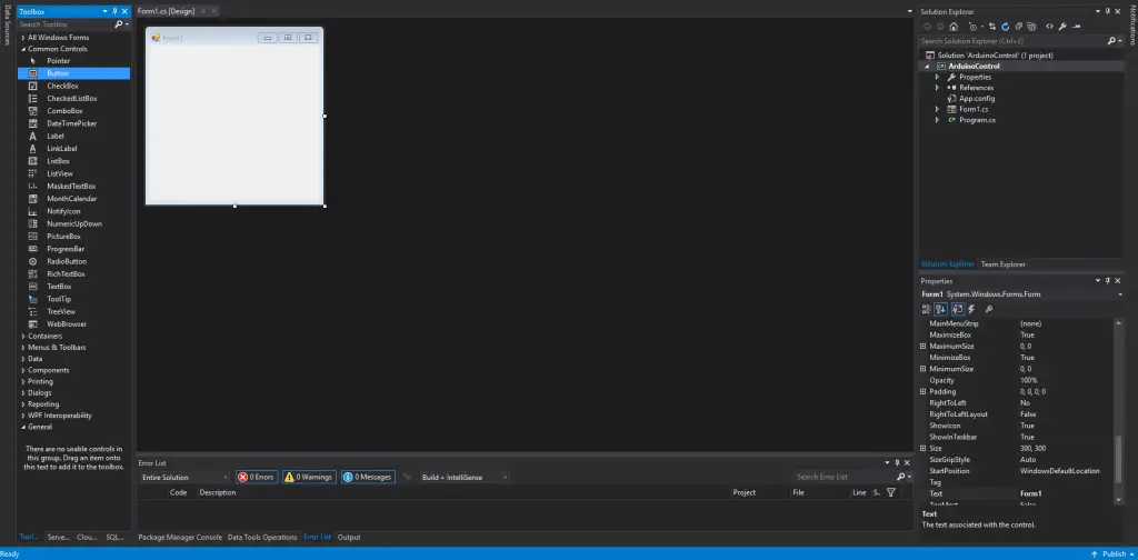 Windows C# app Arduino control over serial port Tutorial - The EECS Blog
