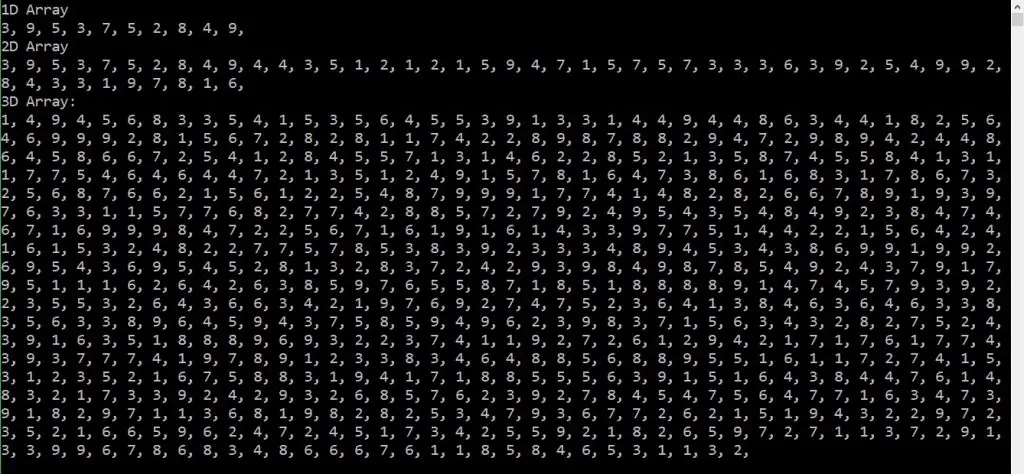 Looping Through 1D, 2D and 3D Arrays in C# Tutorial - The EECS Blog Looping Through 1D, 2D and 3D Arrays in C# Tutorial - The EECS Blog