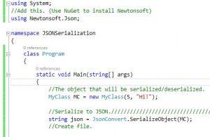 C# JSON Serialization Tutorial - The EECS Blog