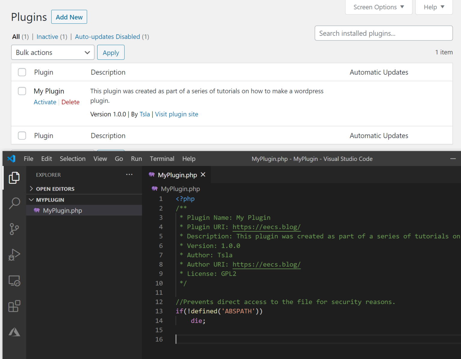 How To Make A Wordpress Plugin Tutorial The Eecs Blog
