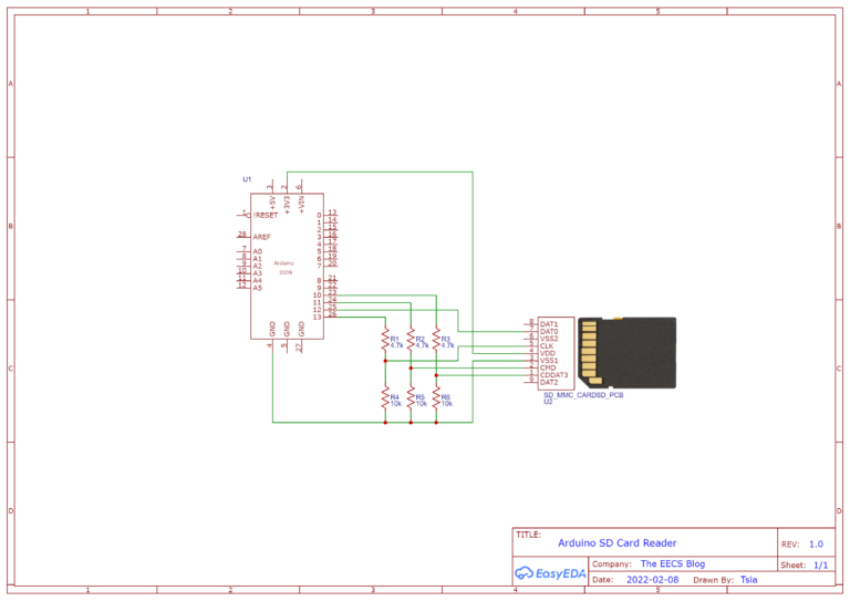 Arduino SD Card Reader - The EECS Blog