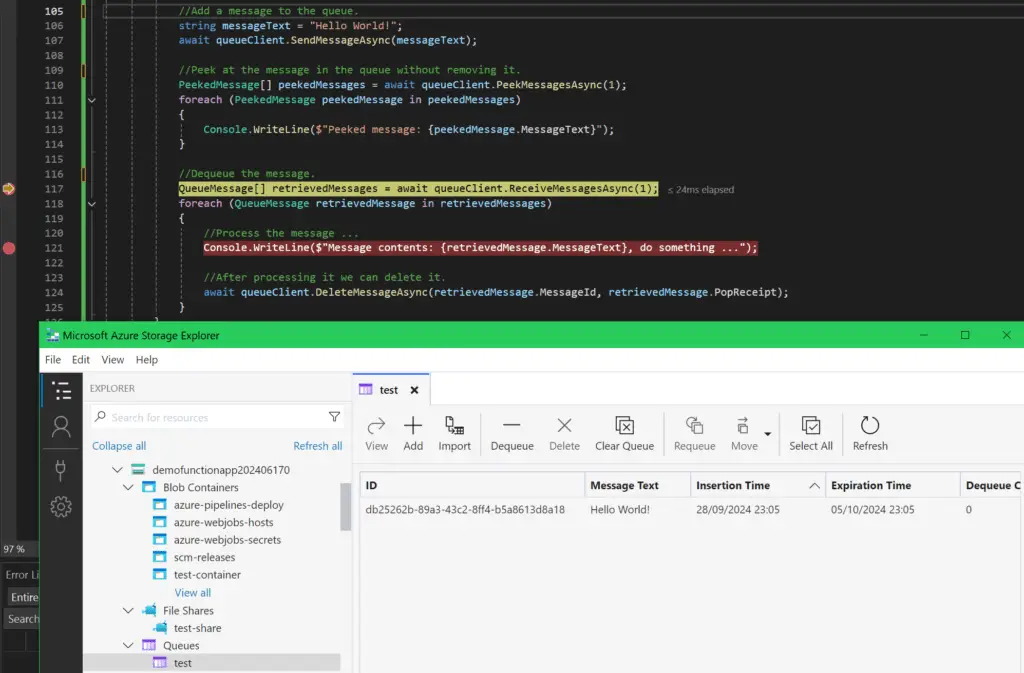 Working With Azure Storage Account Queues In C# Tutorial - The EECS Blog